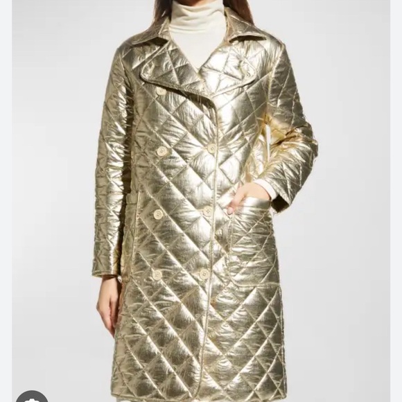 Frances Valentine | Jackets & Coats | Frances Valentine Gold Puffer ...
